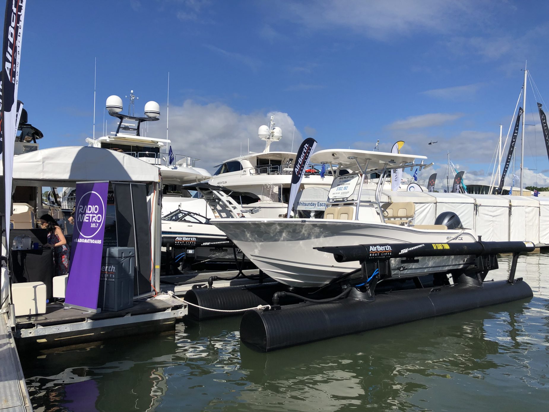 AirBerth Displays at Sanctuary Cove International Boat Show 2019 - AirBerth